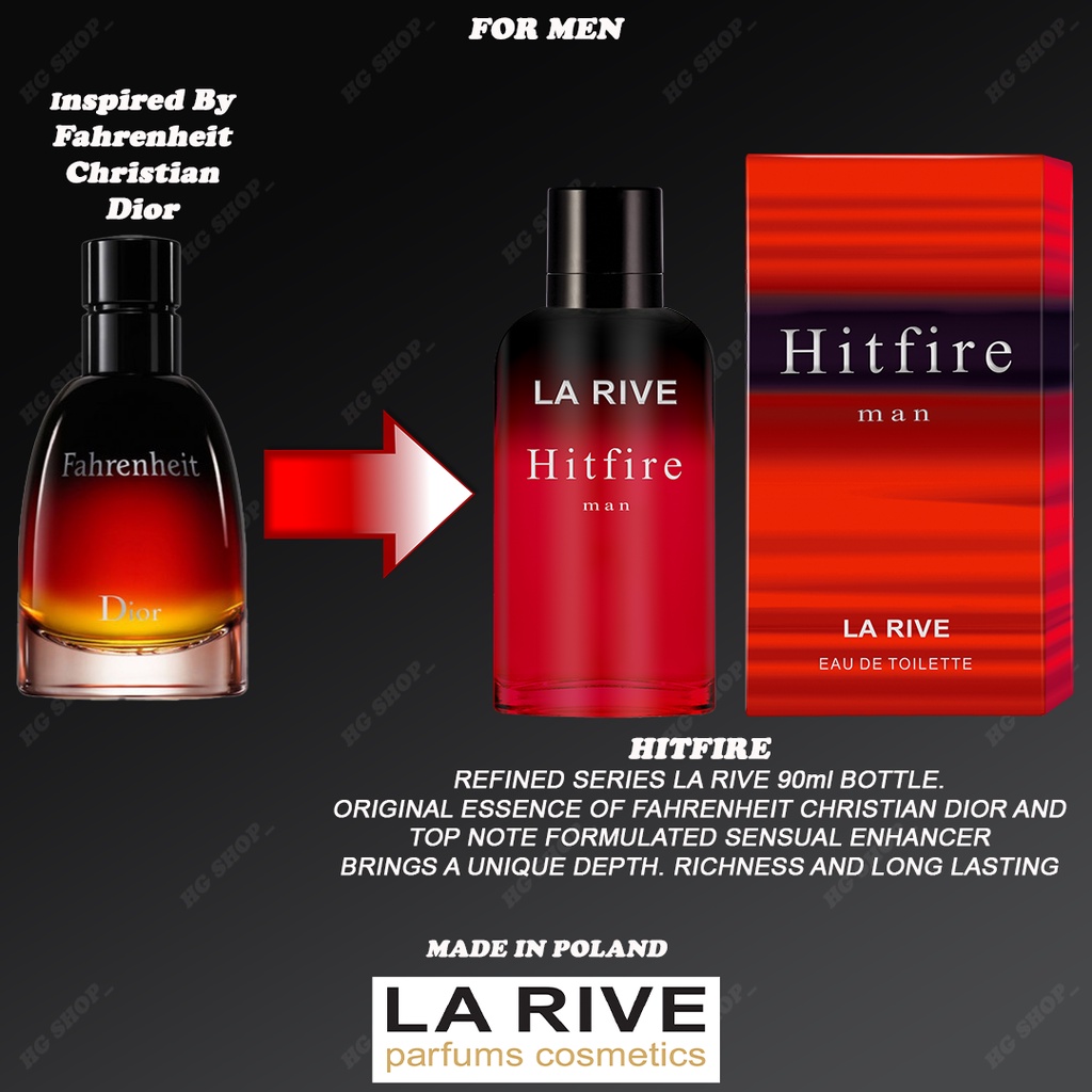 PERFUME LA RIVE HITFIRE EDT 90ml (ORIGINAL) | Shopee Malaysia