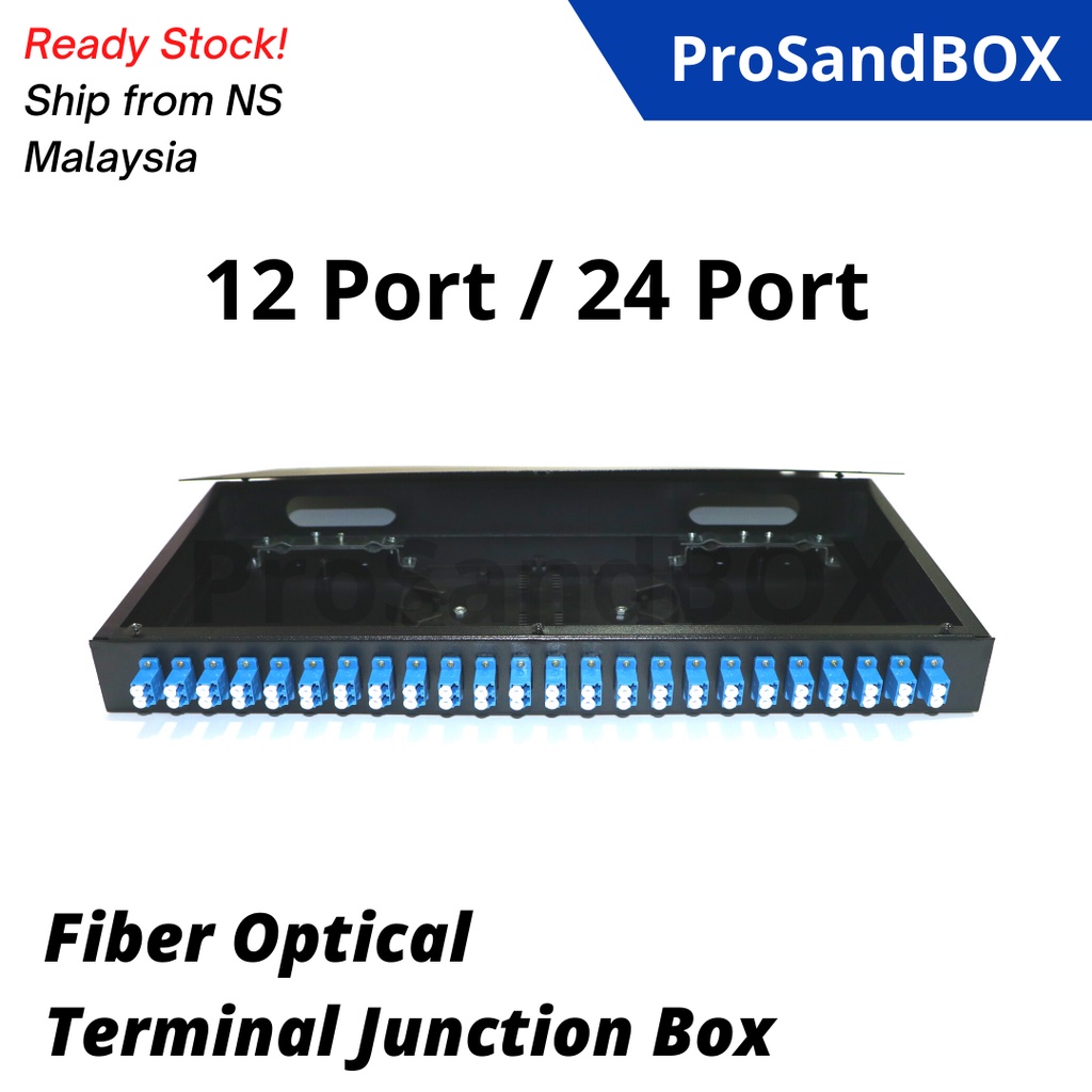 12/24 Port Fiber Optical Terminal Junction Box (FTB) Patch Panel Rack ...