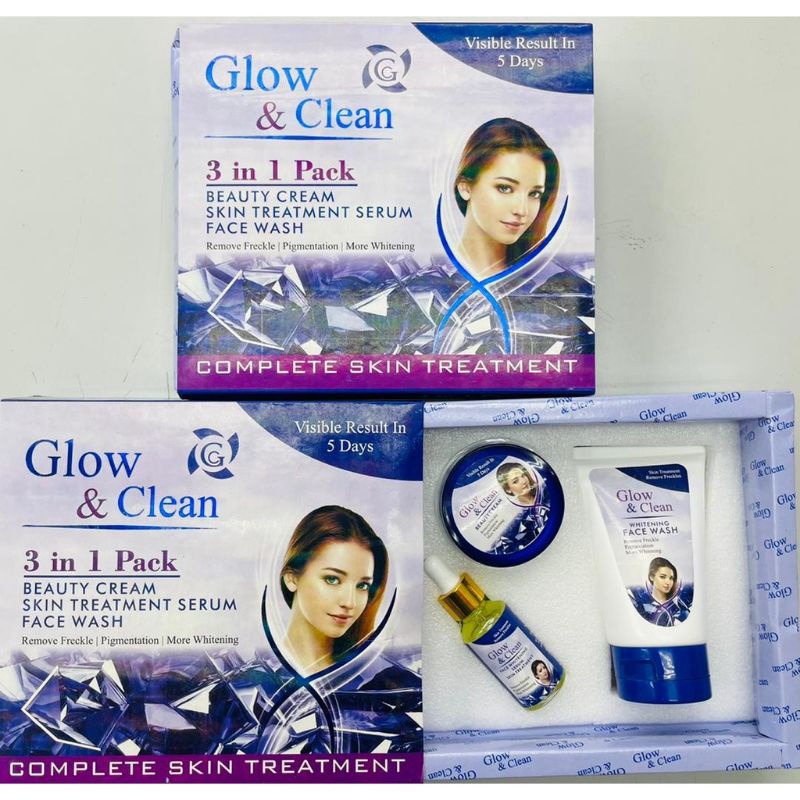 Glow Clean 3in1 Beauty Pack & Cream 👦💋 | Shopee Malaysia
