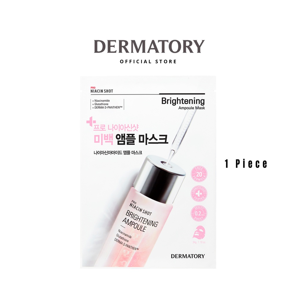 Dermatory Official Pro Niacin Shot Brightening Ampoule Mask (1 Pc) | Shopee Malaysia