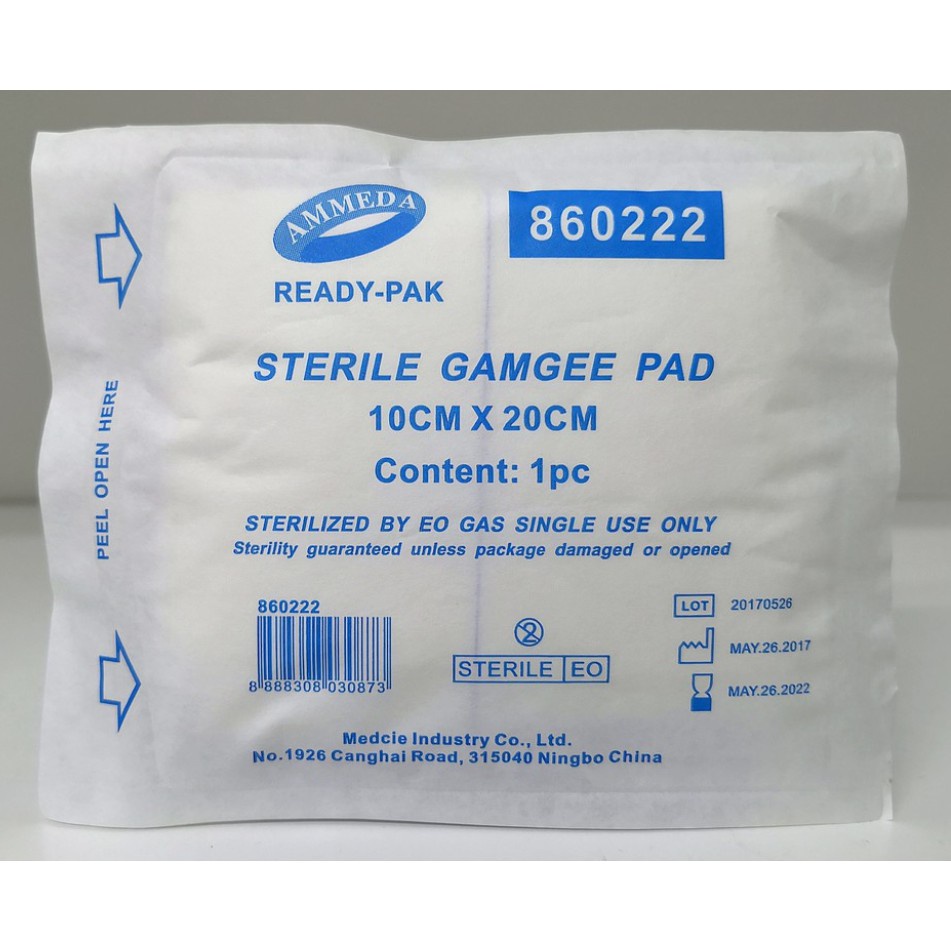 CLEARANCE !! CLEARANCE !! AMMEDA Sterile Gamgee Pad 10cmX20cm (1pcs ...