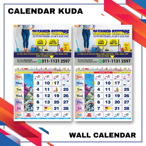 [CUSTOMIZED] FREE DESIGN/ LARGE CALENDAR/ WALL CALENDAR/ HANGING ...