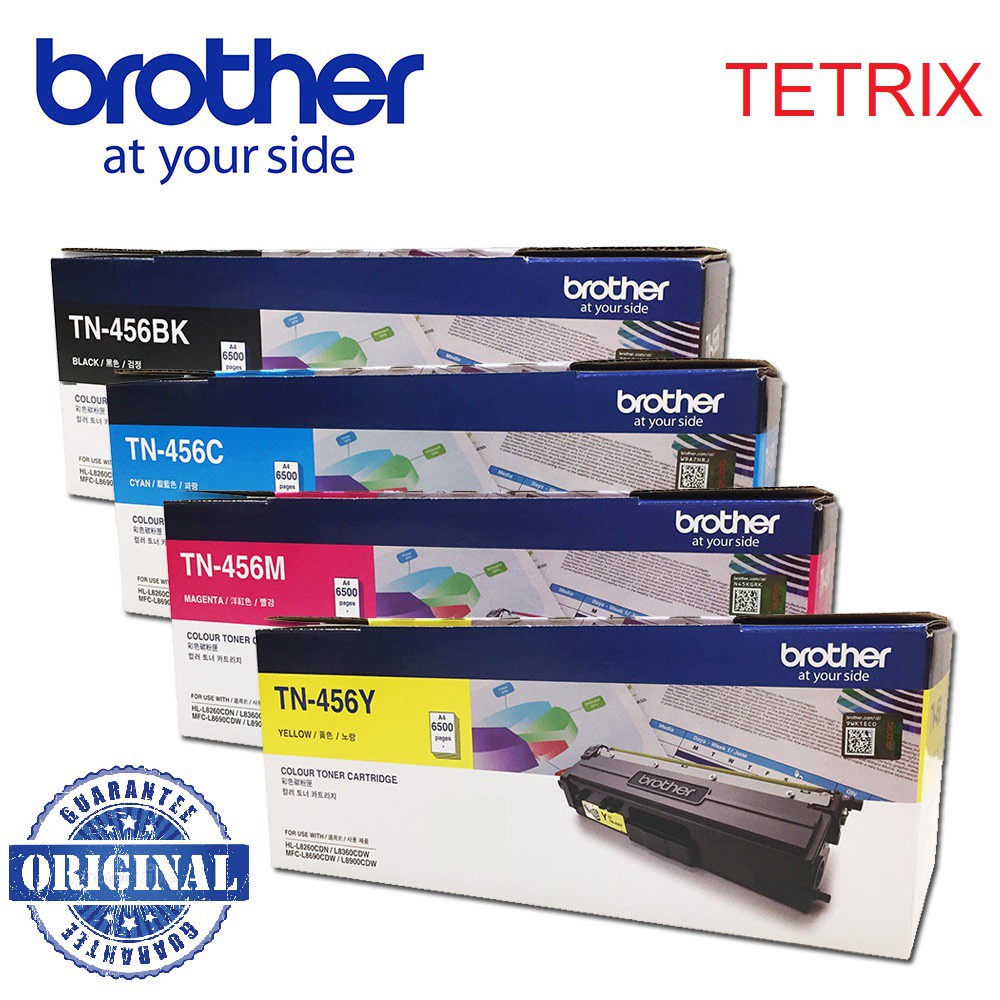 Brother TN-456BK TN-456C TN-456M TN-456Y Original Toner Cartridge HL ...
