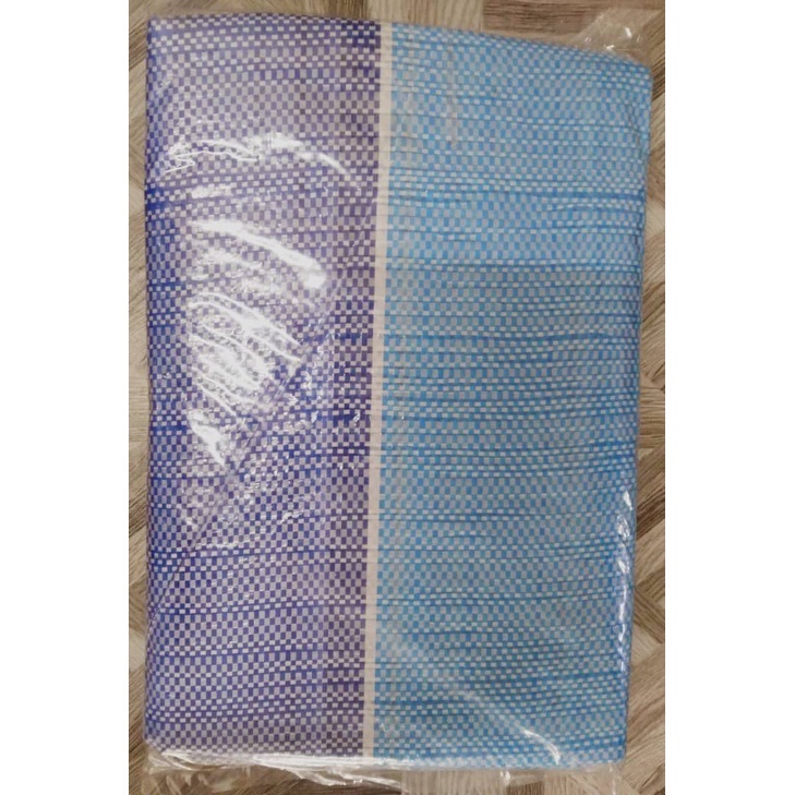 Canvas blue white sheet / Plastic canopy / Kanvas biru putih keping ...