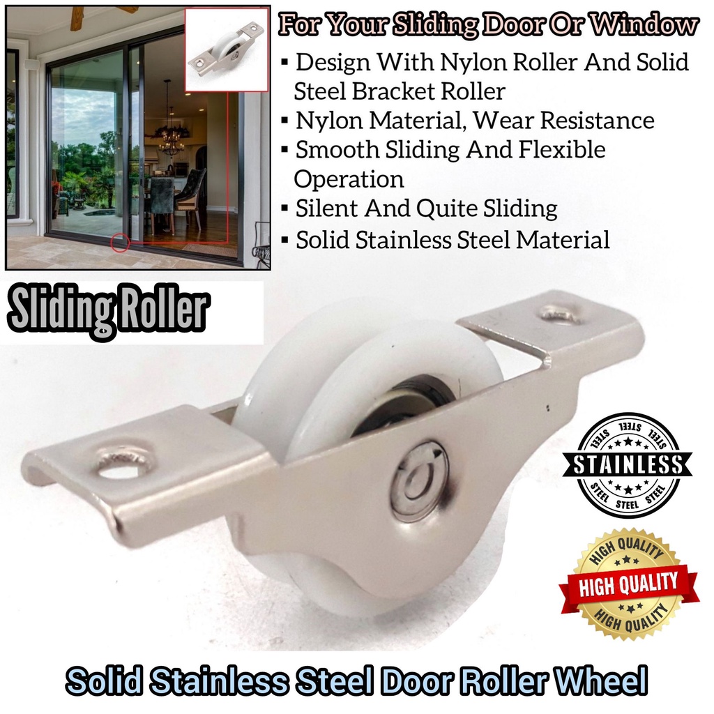 Heavy Duty Solid Stainless Steel Sliding Door Roller Wheel For Window ...