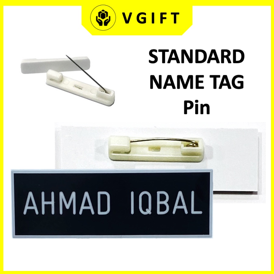 Name Tag Magnet Name Tag Pin Guru Epoxy Custom Sekolah Magnet NameTag ...
