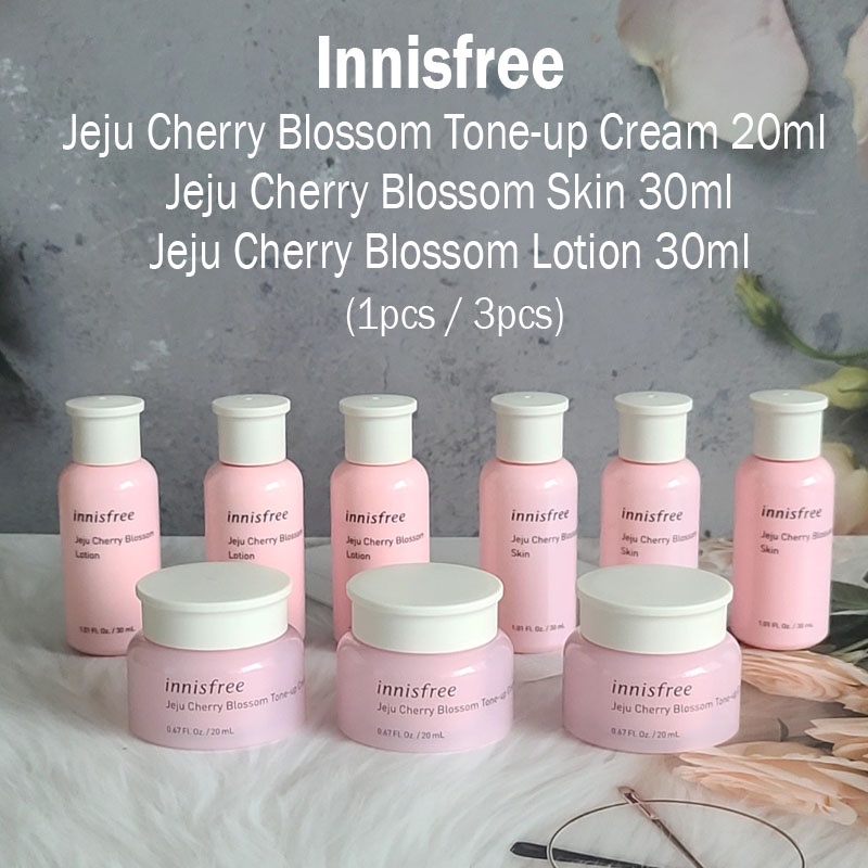 [Innisfree] Jeju Cherry Blossom Tone-up Cream 20ml / Skin 30ml / Lotion ...
