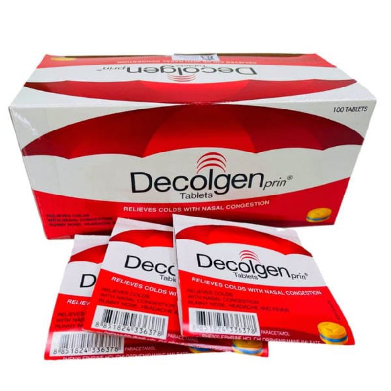 🌹Decolgen prin tablets relieves colds with nasal congestion🌹 | Shopee ...