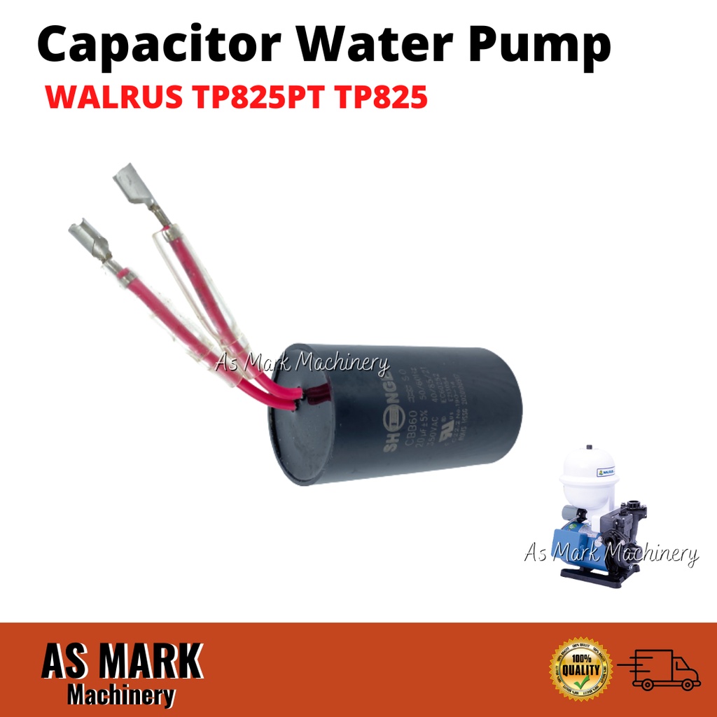 Capacitor Walrus TP825PT 20uf 100% Original Taiwan Automatic 1 " Water ...