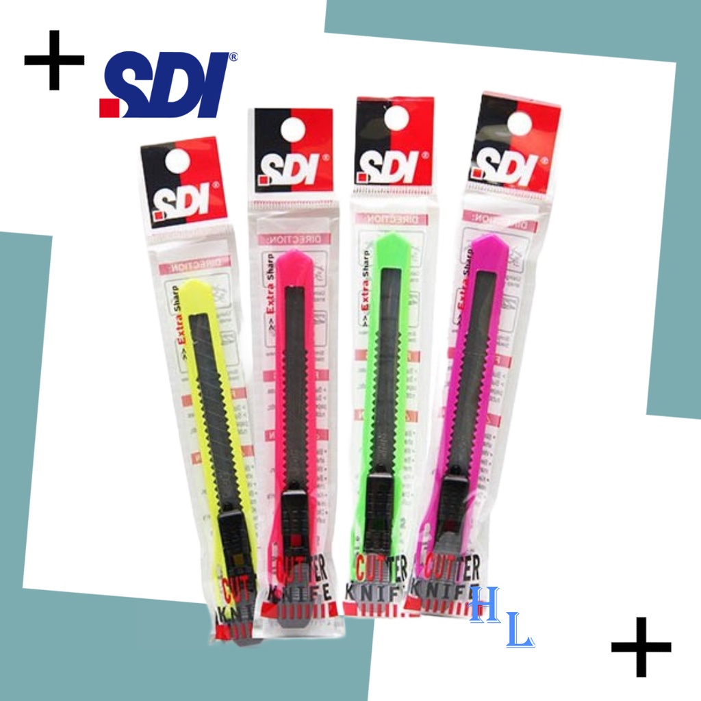 SDI 0411A Small Cutter Knife 9mm / Student Knife / Pisau Pemotong ...