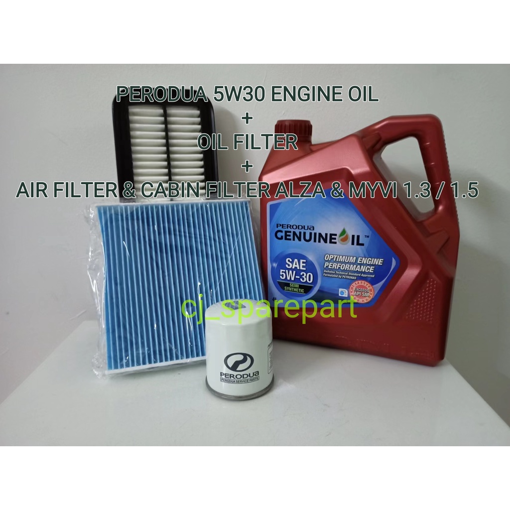 New Packing Perodua 5W30 Semi Synthetic Engine Oil Red 5W-30 4L ...