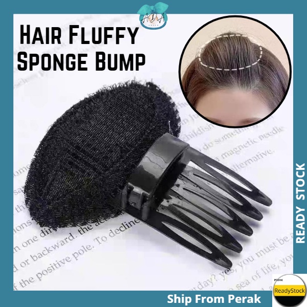 AIDA. Forehead Women Hair Bang Fluffy Sponge Bump Cushion Clip Comb ...