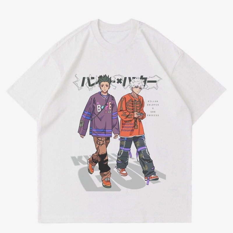 Tshirt | Oversize | Killua X GON HYPE ANIME T-Shirt | Hunterxhunter ...