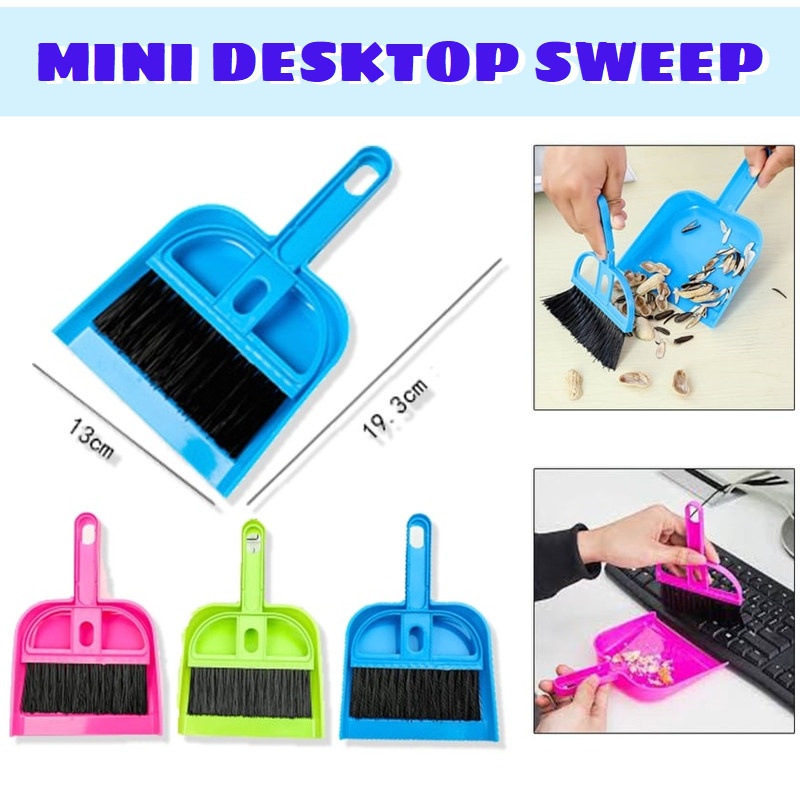 Mini Cleaning Sweeper Broom Dustpan Set Desk Cleaning Brush Table ...