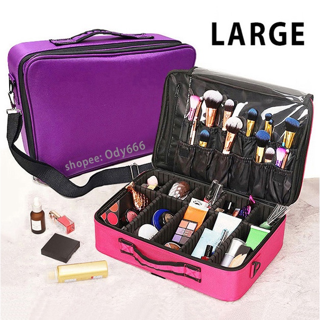 Ready Stock 🇲🇾 Big Travel Makeup Storage Bag Professional Make up Beg ...