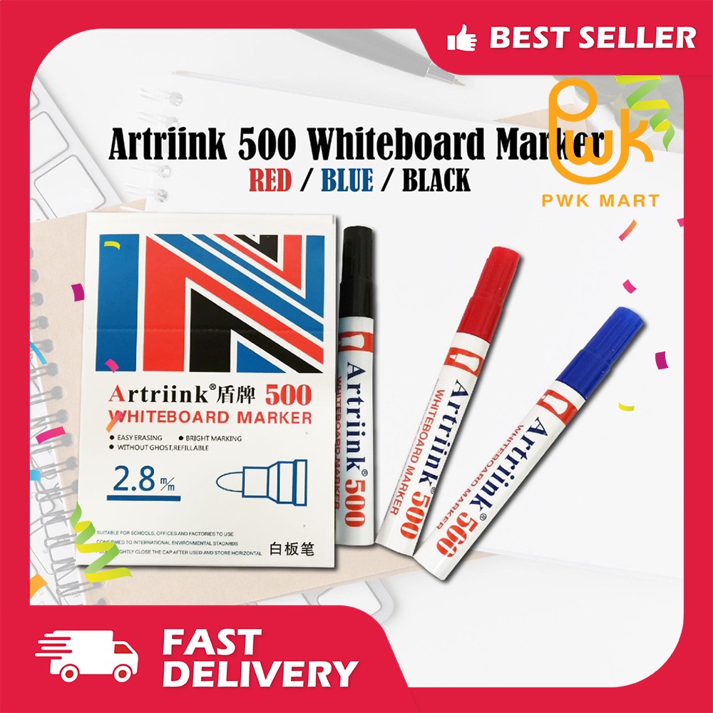 🔥VALUE BUY🔥Artriink Whiteboard Marker 500 / Dry Fast / Waterproof ...