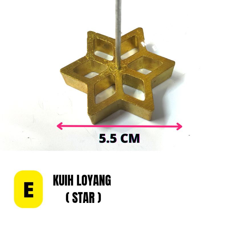 ACUAN KUIH ROS / KUIH BUNGA DURIAN / KUIH LOYANG / KUIH GOYANG (TEMBAGA ...