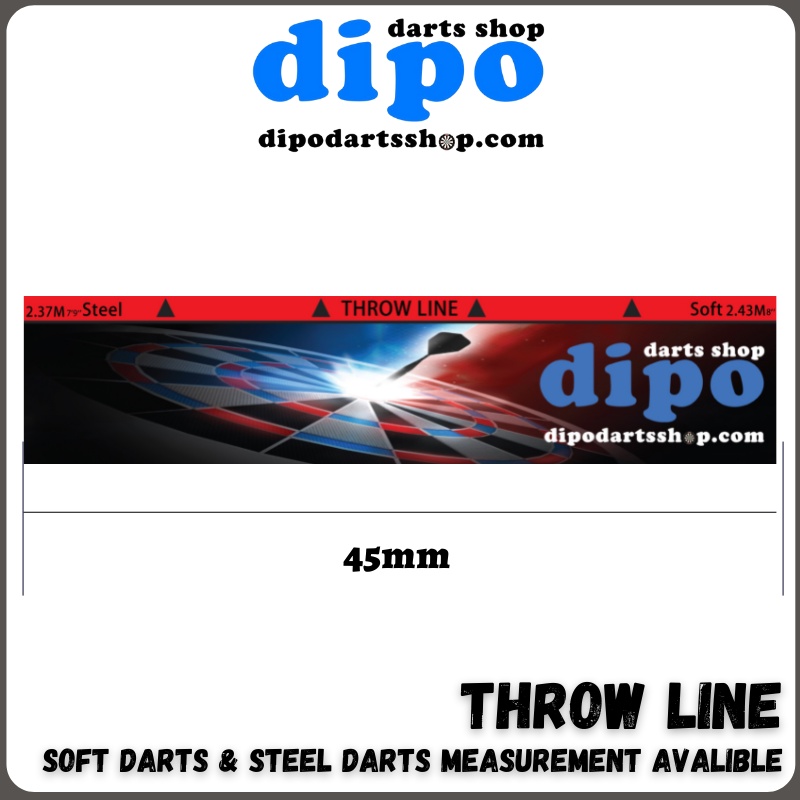 DiPO Darts Accessories - Oche Throw Line Sticker | Shopee Malaysia