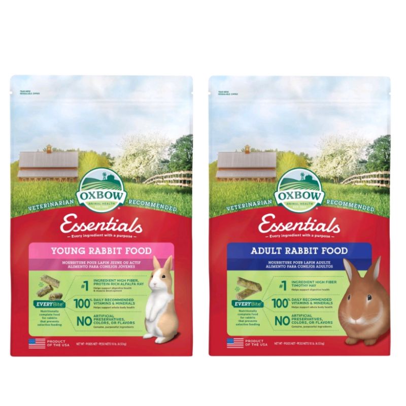 Oxbow Essentials Young/Adult Rabbit Food (10 lb 4.53kg)EXP AUG 2025 ...