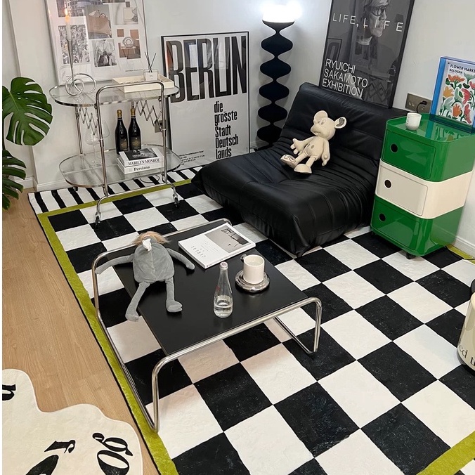 Ready to send large rugs, checkered rugs, living room rugs, retro rugs ...