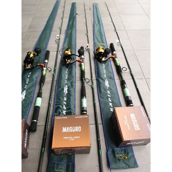 1 SET COMBO GTECH RAPID SHOOTER +MAGURO PRO STEEL FISHING ROD | Shopee ...