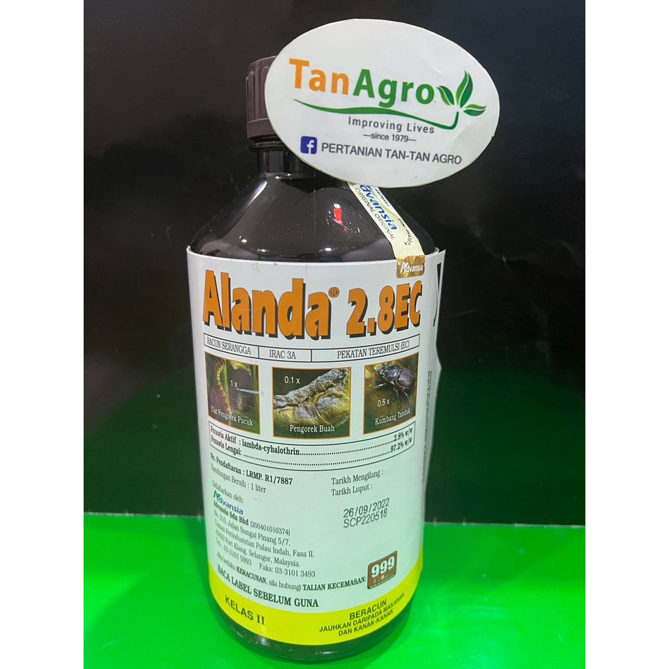👉🏻ASLI👈🏻 Racun serangga Advansia Alanda 2.8EC (A.i lambda-cyhalothrin 2.8%) 1L | Shopee Malaysia