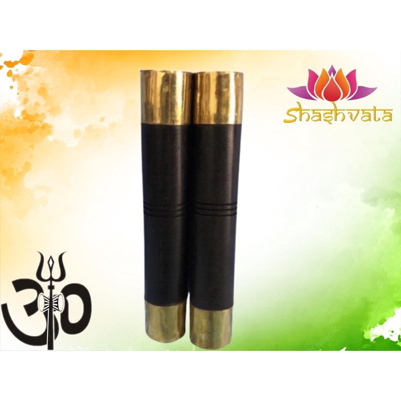 Shashvata 6” authentic (Original) Karungali Kattai (Stick) (Black Ebony ...