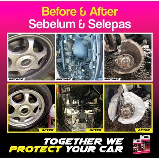 CAREGA Engine Degreaser Chemical Wash Chain Cleaner Bike Cleaner Oil ...