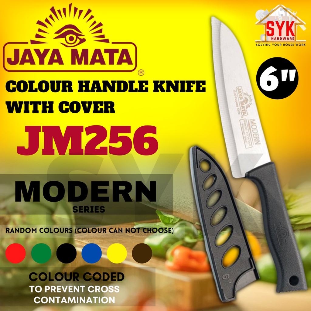 SYK Jaya Mata JM256 6Inch 150mm 1Pcs Colour Handle Knife With Cover ...