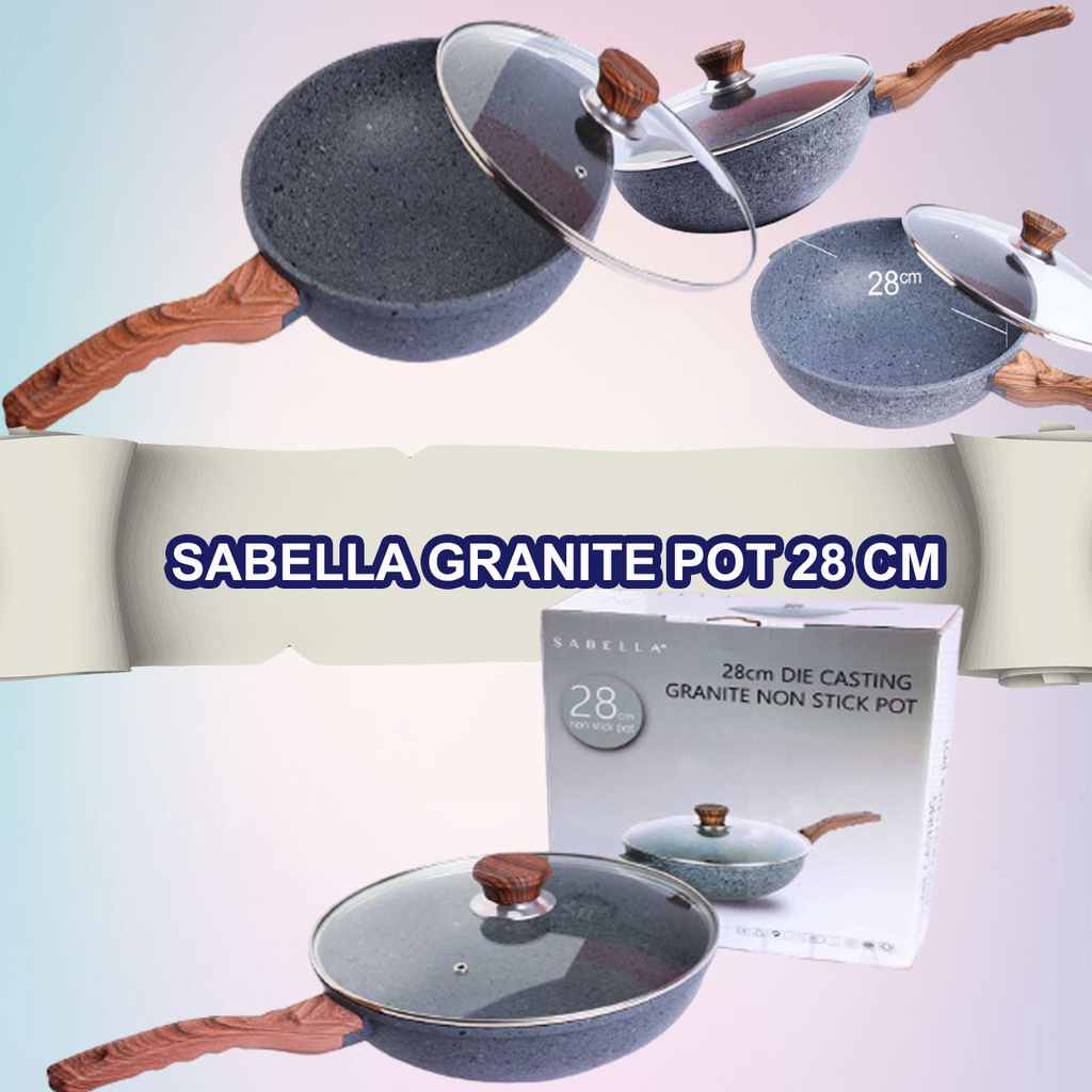 PERIUK POT GRANITE HADIAH GIFT TERSAYANG SABELLA GRANITE NON STICK POT ...
