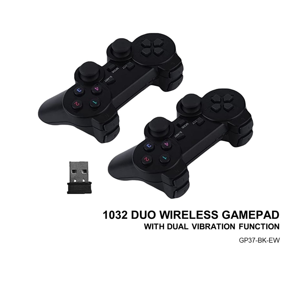 Double Shock Wireless Game Controller With Dual Vibration & Joysticks ...