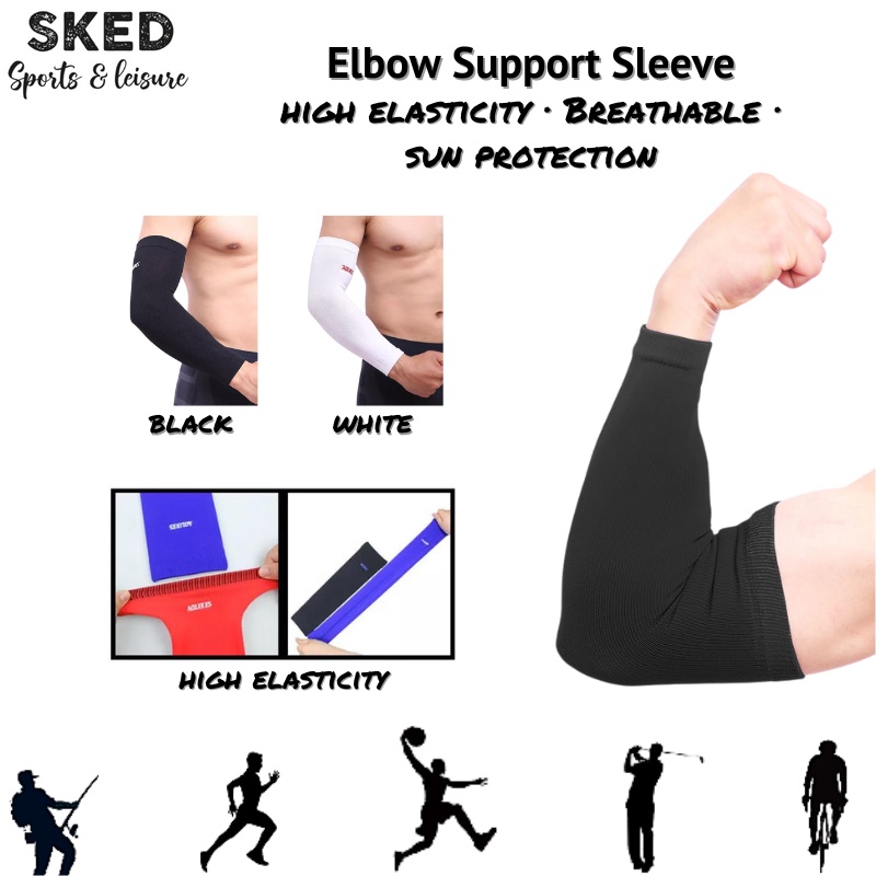 Sked Aolikes Elbow Guard Sleeve 1pc High Elastic Breathable Tennis