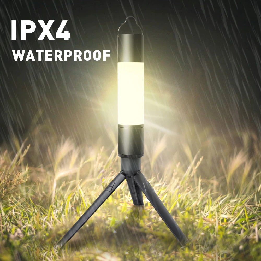 Camping Telescopic LED Lantern Zoomable Flashlight USB Rechargeable c/w ...