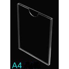 Acrylic Display Wall-Mounted Slot In Frame / Memo / Notice board - A4 ...