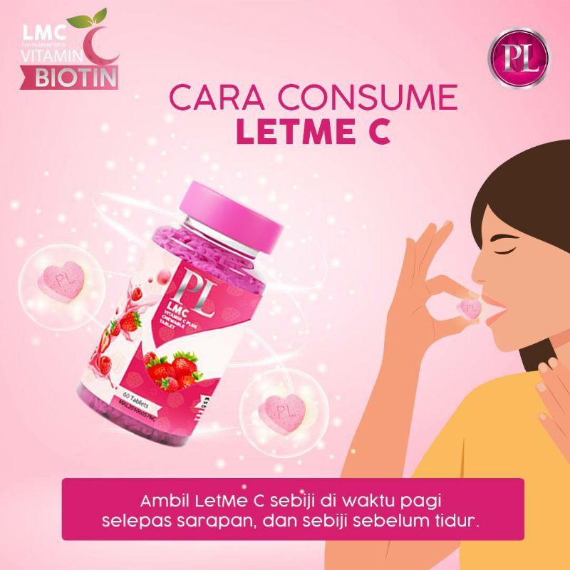 💥PINKLADY 100% ORIGINAL HQ, VITAMIN LETME C CHEWABLE💥 | Shopee Malaysia