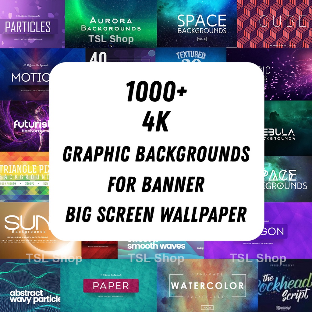 4K Graphic Backgrounds - For Banner Big Screen Wallpaper | Shopee Malaysia