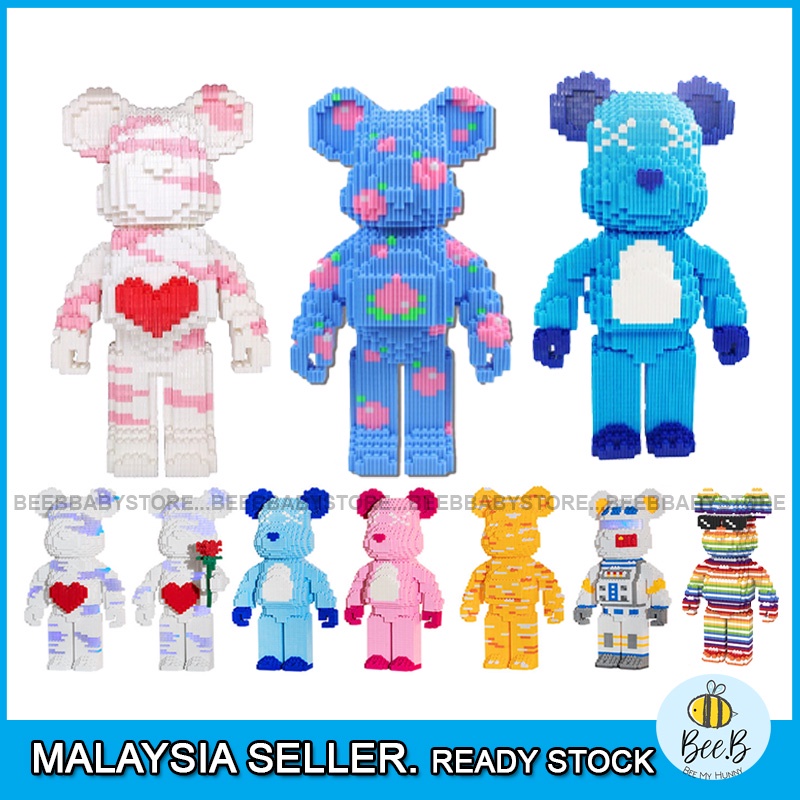 Cute Bearbrick Diamond Building Blocks Nano Particles Puzzle Children ...