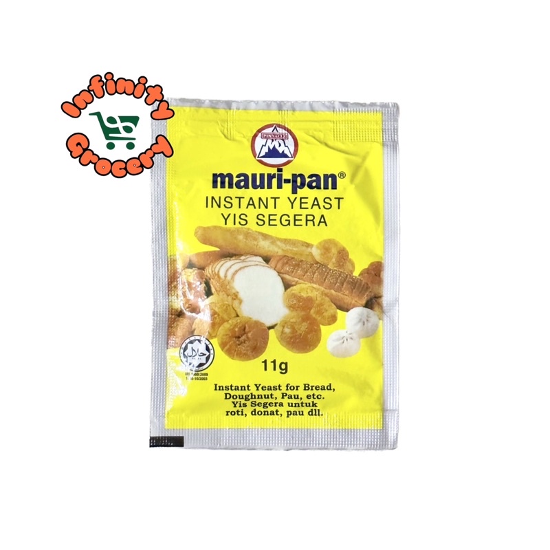 [Halal] Mauri-Pan Instant Yeast | Yis Segera | 酵母 ( 11g ) | Shopee Malaysia