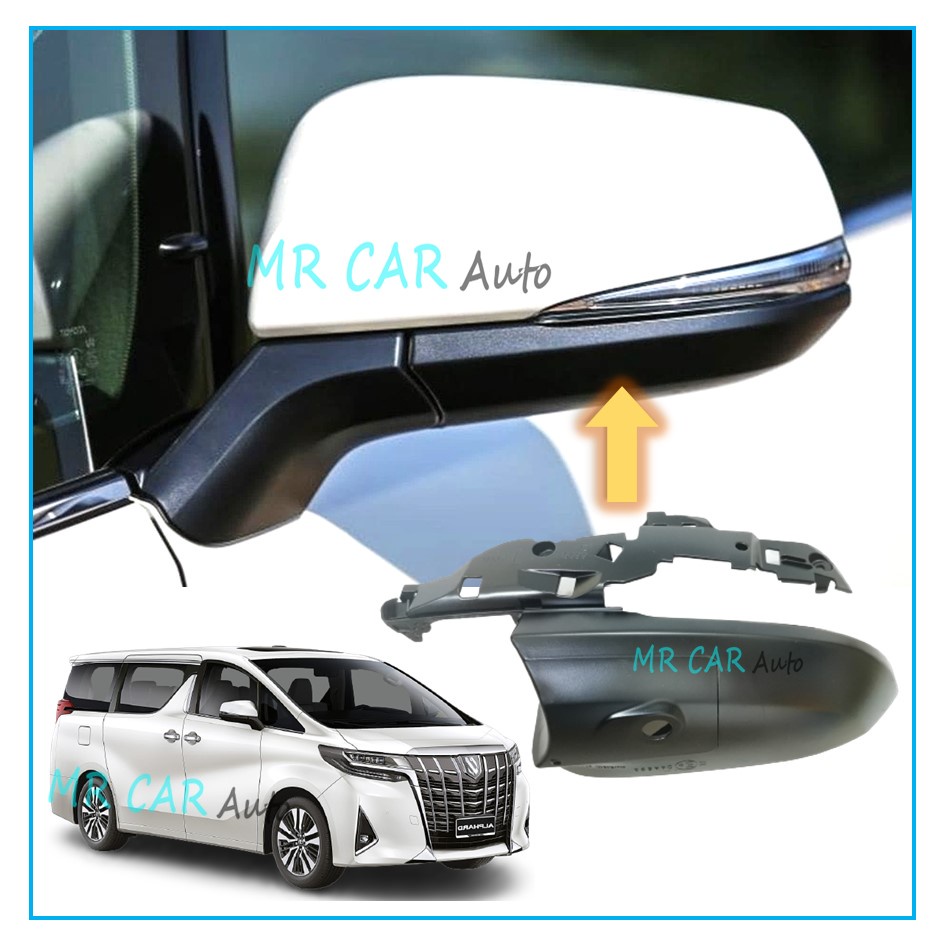 TOYOTA ALPHARD VELLFIRE AGH30 GGH30 GGH35 BOTTOM SIDE MIRROR COVER WITH ...