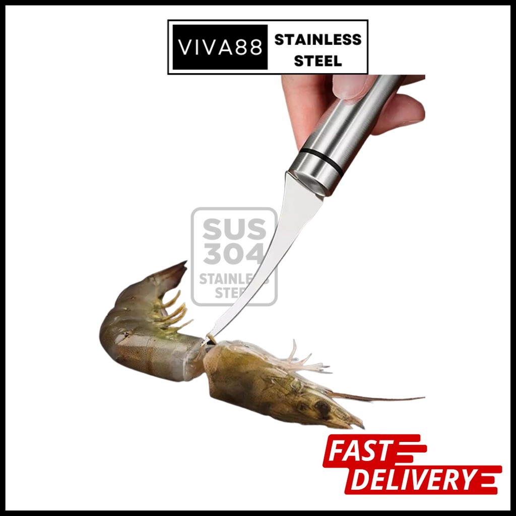 304 Stainless Steel Prawn Thread Knife Special Open Shrimp Shell Tool ...
