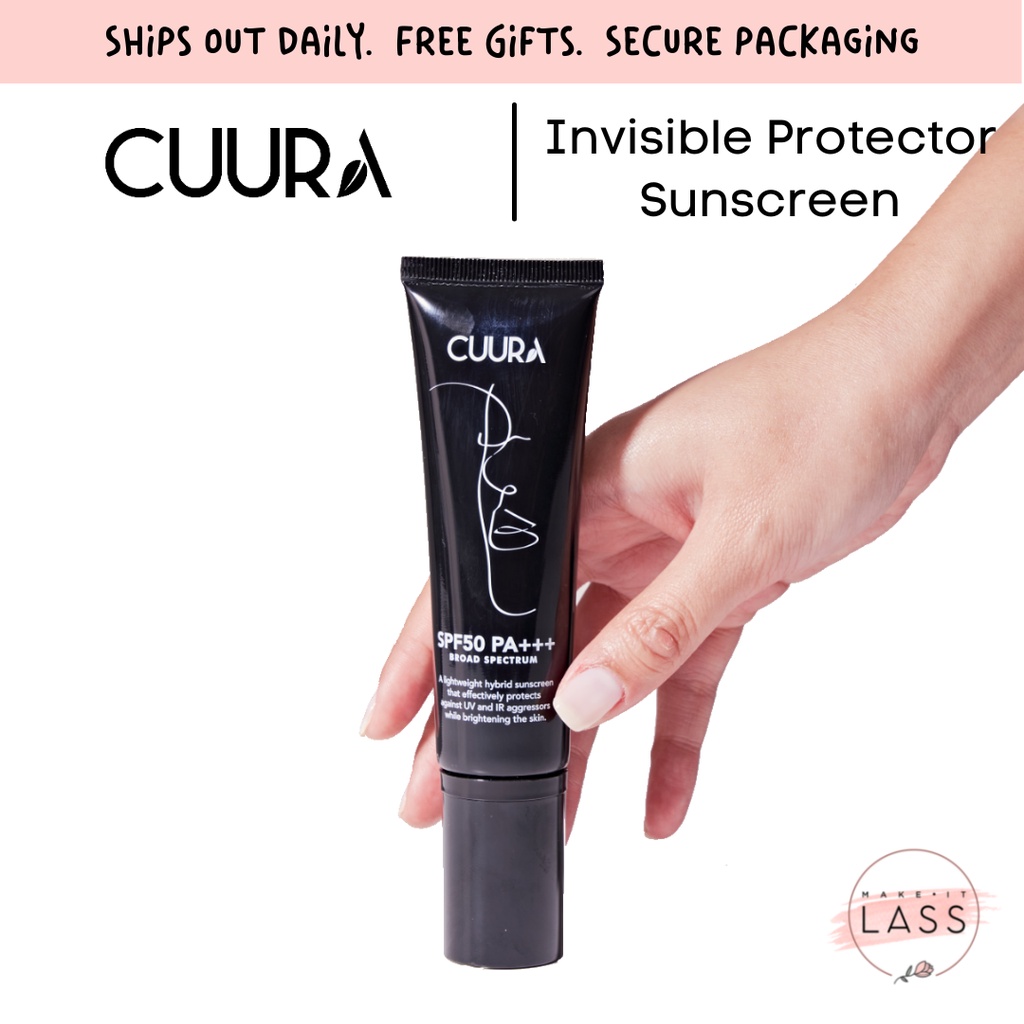 𝘾𝙐𝙐𝙍𝘼 Invisible Protector Sunscreen 50ml | Shopee Malaysia