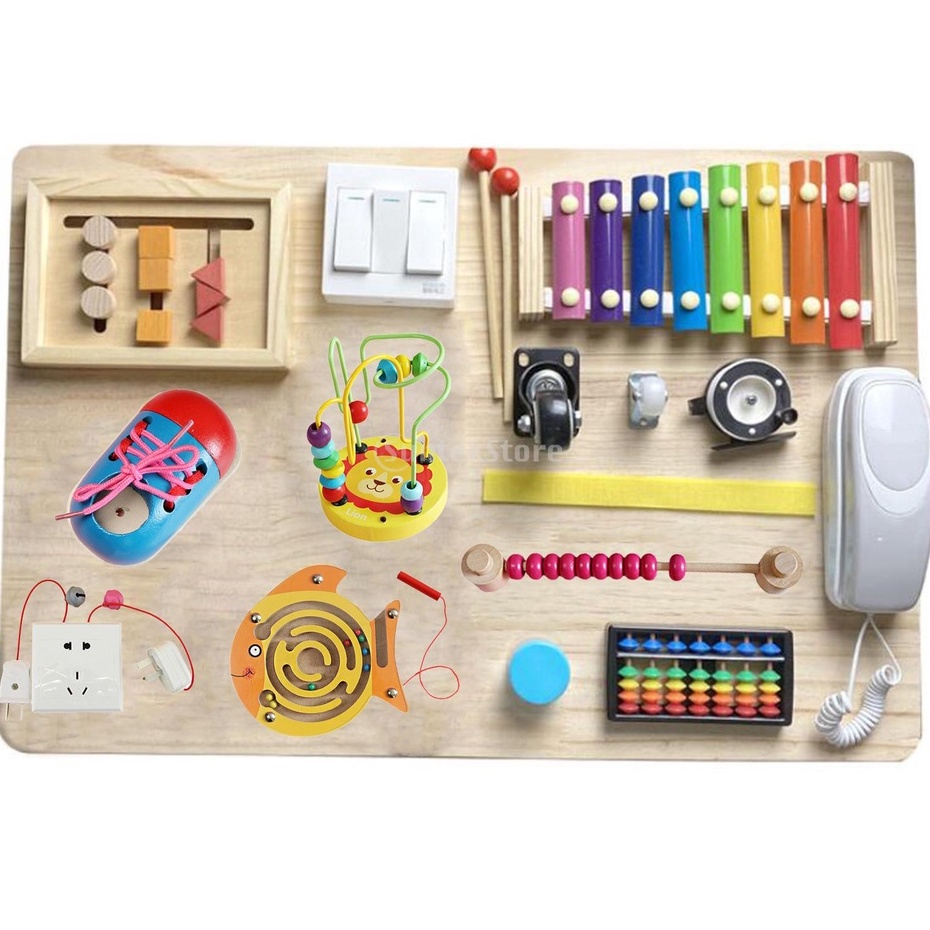 [{COD}] Busy Board Part Teaching Aids Cognition Toy DIY Toys Busy Board ...