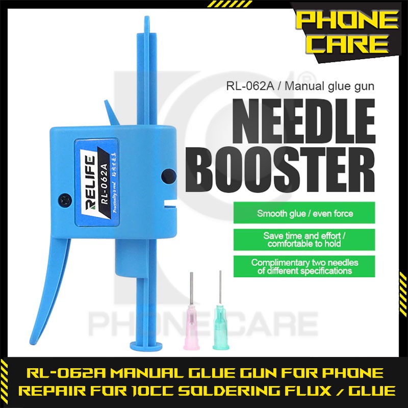 RELIFE MANUAL GLUE GUN NEEDLE PUTTER BOOSTER FOR PHONE REPAIR FOR 10CC ...