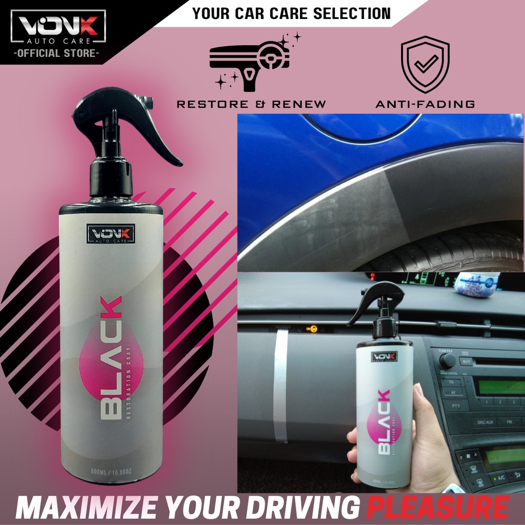 VONX Interior Series Black Restoration Coat 500ml | Plastic Restorer ...