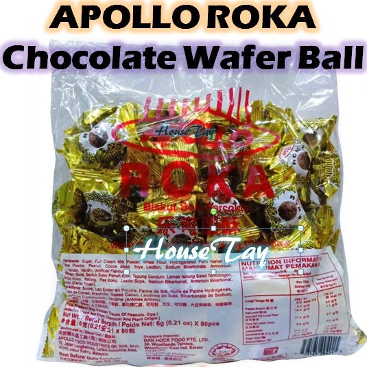 Apollo Roka Chocolate Wafer Ball (70pcs x 5g) | Shopee Malaysia