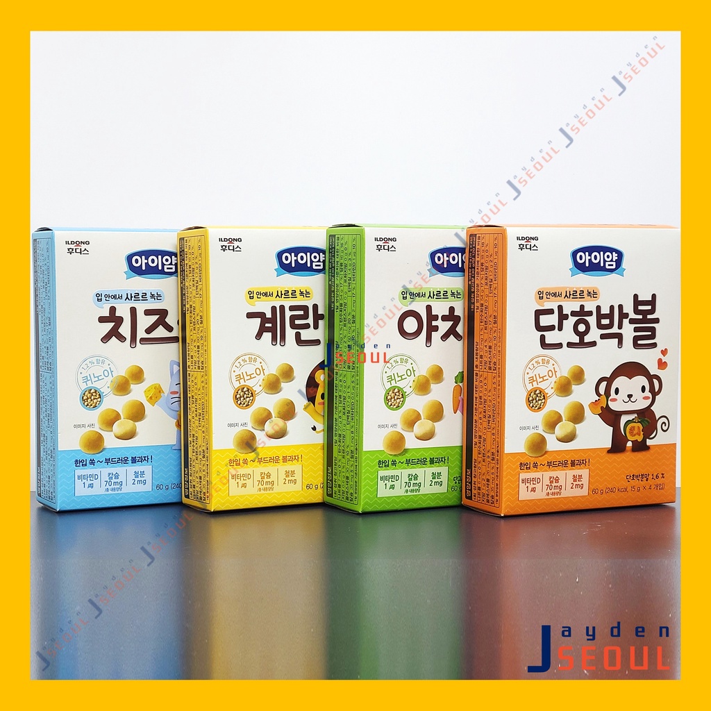 [ILDONG FOODIS] Baby snack ball (Egg Ball / Cheese Ball / Sweet Pumpkin ...