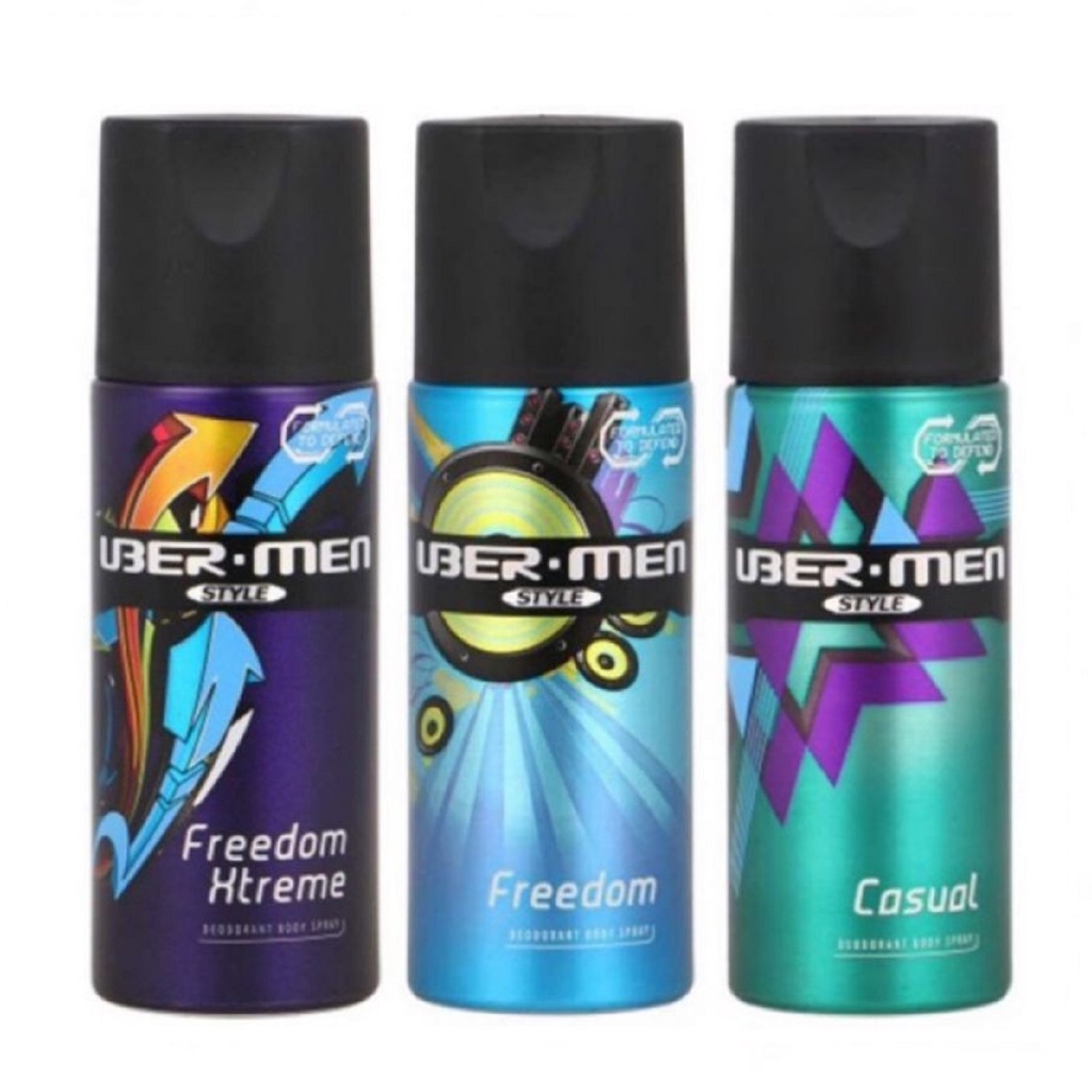 Uber Men Style Deodorant Body Spray (125ml) - 3 Variants | Shopee Malaysia