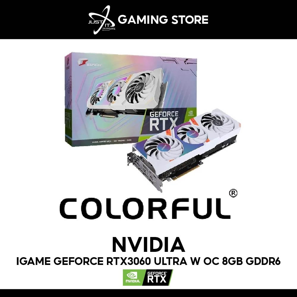 COLORFUL IGAME GEFORCE RTX3060 ULTRA W OC 8GB DDR6 128BIT VGA CARD ...