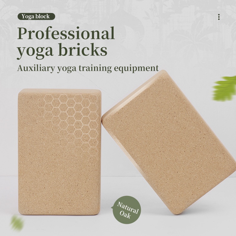 New Style Cork Yoga Brick High Density Block Triangle Relax Waist ...