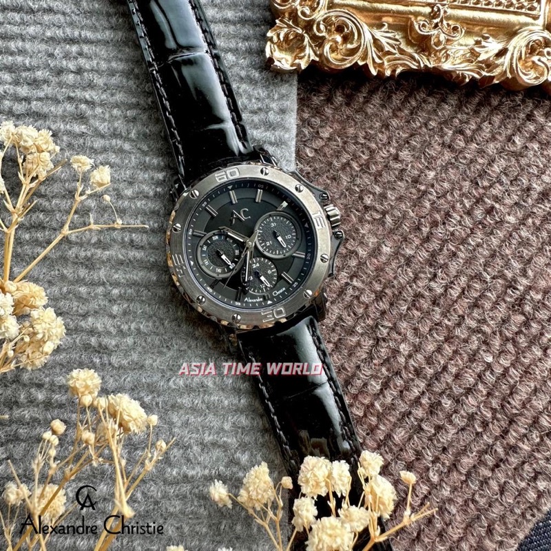 [Original] Alexandre Christie 9205BFLEPBA Multifunction Women Watch ...
